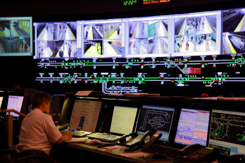 The TTC monitors the public transport of Toronto from a Delta Display ...