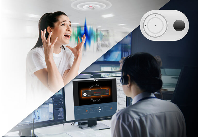 Hanwha Vision Audio Beacon: supervisión de audio inteligente basado en IA
